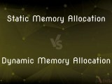 Static Memory Allocation Vs Dynamic Memory Allocation What S The