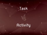 Task Vs Activity What S The Difference