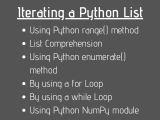 Ways To Iterate Through List In Python Askpython