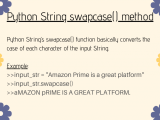 Python String Swapcase Method Askpython