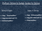 Python String To Bytes Bytes To String Askpython