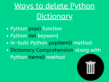 Ways To Delete A Dictionary In Python Askpython