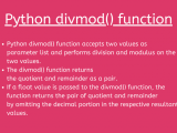 How To Use The Python Divmod Function Askpython