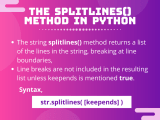 How To Use The Python String Splitlines Method Askpython