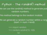 Generate Random Integers Using Python Randint Askpython