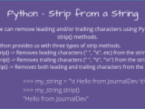 Strip From A String In Python Askpython
