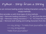 Strip From A String In Python Askpython