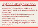 Python Abs Function Askpython