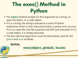 Understanding The Python Exec Method Askpython