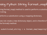 Using Python String Format Map Askpython