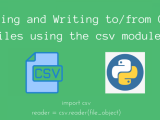 Python Csv Module Read And Write To Csv Files Askpython