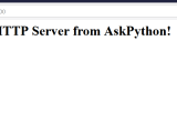 Using Python Httpserver As A Simple Http Server Askpython