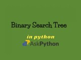 Class Binary Search Tree Python