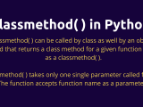 Python Classmethod Askpython