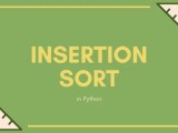 Insertion Sort In Python Askpython