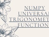 Universal Numpy Trigonometric Functions To Know Askpython