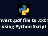 Convert Pdf To Txt File Using Python Askpython