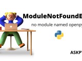 Modulenotfounderror No Module Named Openpyxl Askpython