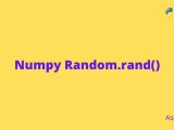Numpy Random Rand Generate Random Data Using Numpy Askpython