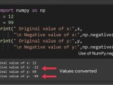 Numpy Negative Numerical Negative Element Wise Askpython