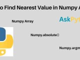 How To Find Nearest Value In Numpy Array Askpython