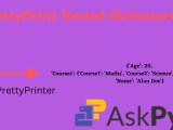 How To Prettyprint Nested Dictionaries Askpython