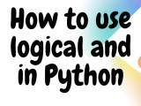 Logical And In An If Statement In Python Askpython