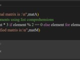 How To Replace A For Loop With List Comprehension In A 2d Matrix