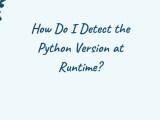 How Do I Detect The Python Version At Runtime Askpython