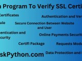 Python Program To Verify Ssl Certificates Askpython