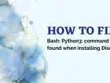 Fix Bash Python3 Command Not Found When Installing Discord Py On