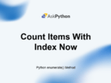 Python Enumerate Method Askpython