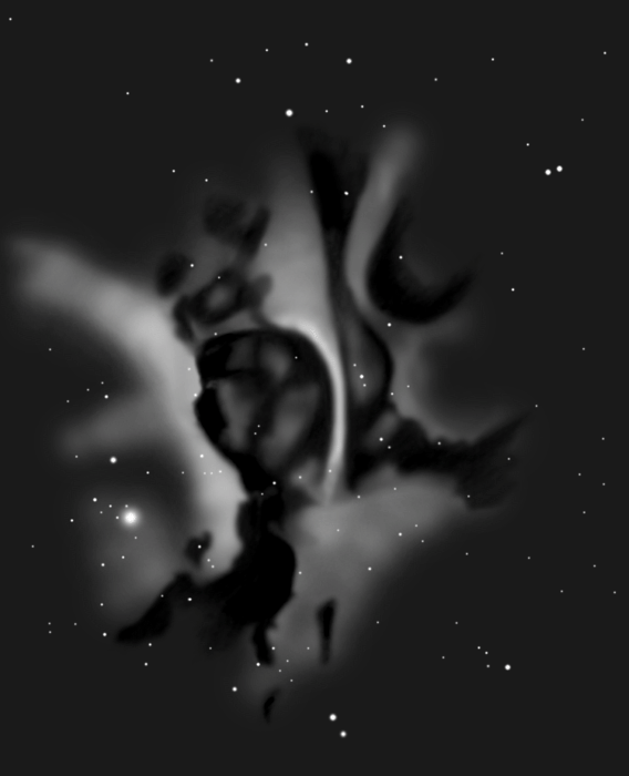 NGC 3372 The Keyhole Nebula | Astronomy Sketch of the Day