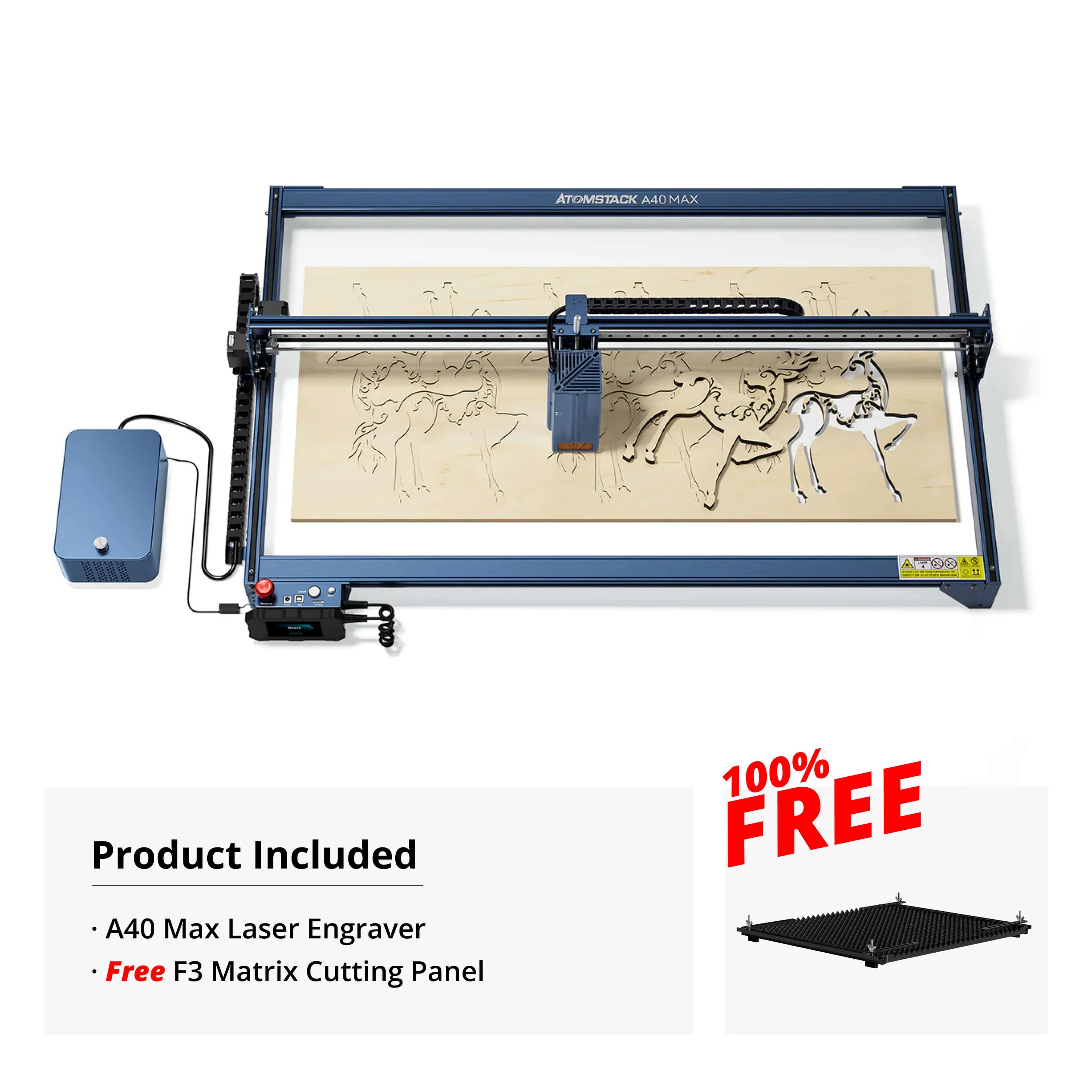 Atomstack A40 X40 Max Large Size Laser Engraving And Cutting Machine W