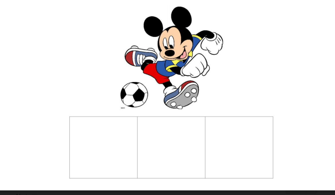 Observa a Mickey y contesta. Una tarea de comprensión y expresión para ...