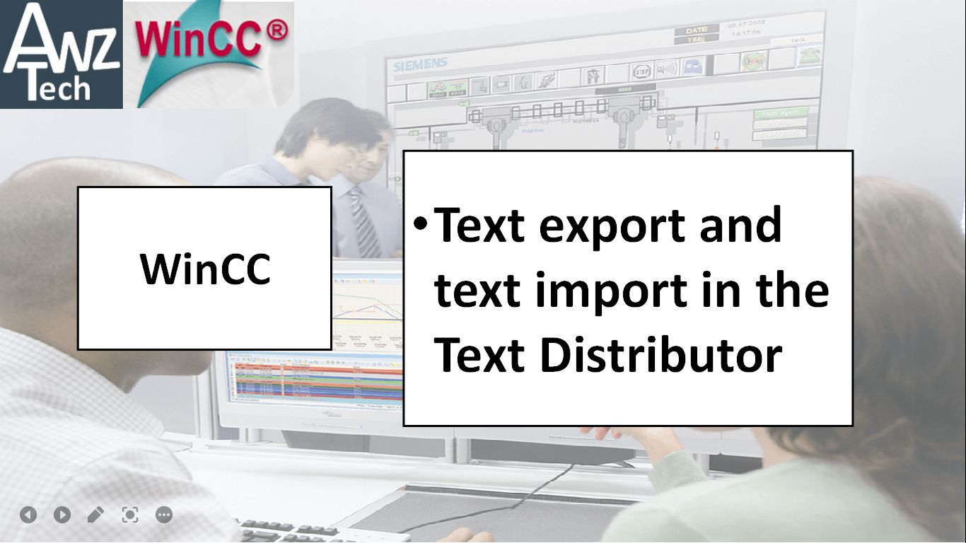 Text export and text import in the Text Distributor WinCC - Awz Tech