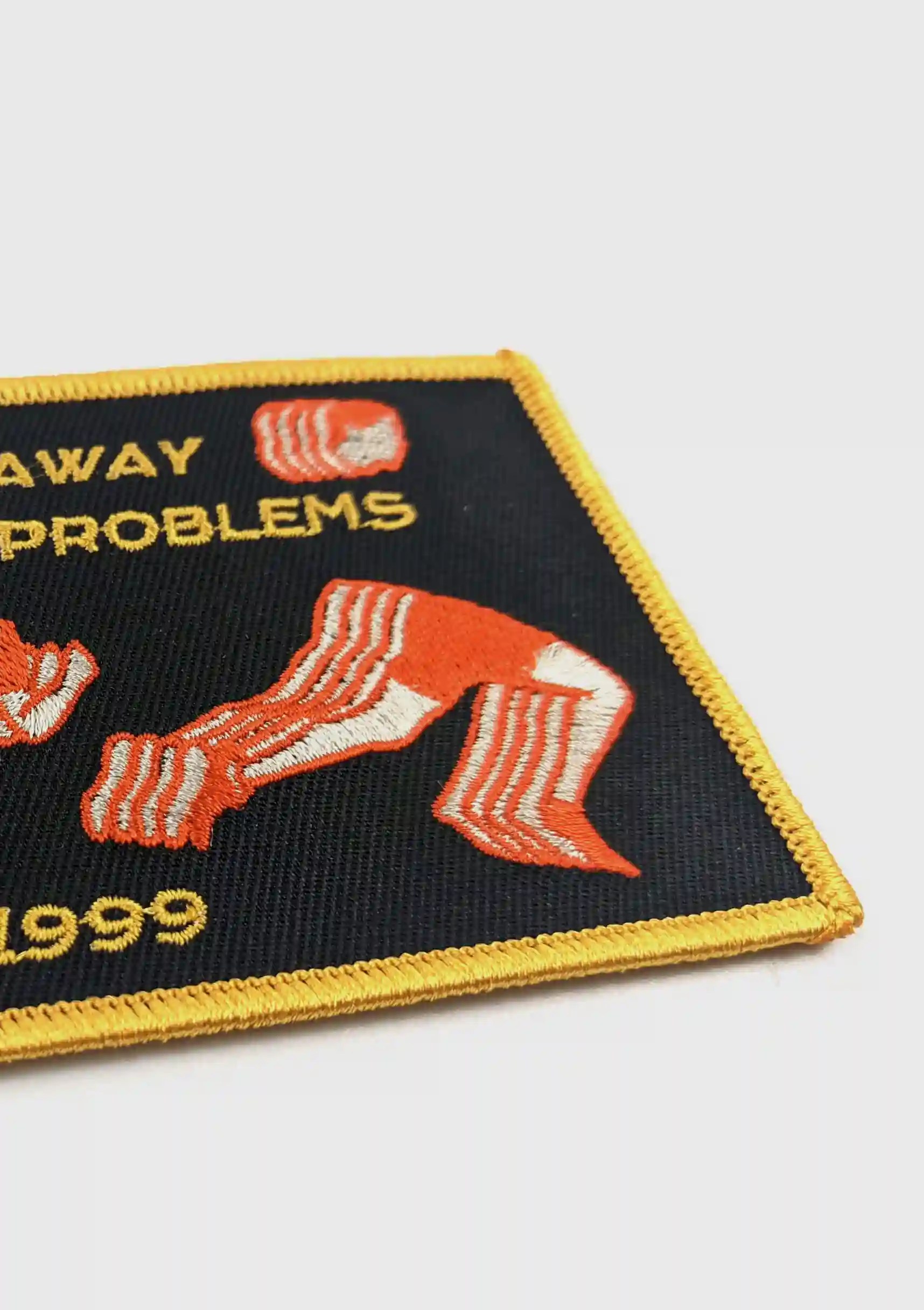 Running Away From Your Problems Iron On Patch Badaboöm Studio