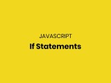 If Statements Javascript Bapu Graphics