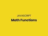 Math Functions Javascript Bapu Graphics