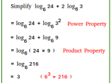 How To Simplify Logarithms