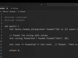 Basic Example Of C Function Std Format