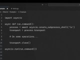 Basic Example Of Python Function Asyncio Create Subprocess Exec