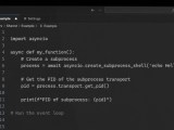 Basic Example Of Python Function Asyncio Create Subprocess Shell