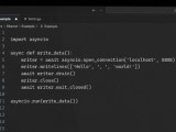 Basic Example Of Asyncio Streamwriter In Python