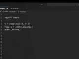 Basic Example Of Python Function Cmath