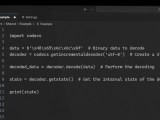 Basic Example Of Python Function Codecs Incrementaldecoder Decode