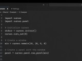 Basic Example Of Curses Panel Panel Window In Python