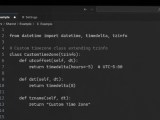 Basic Example Of Python Function Datetime Tzinfo Dst