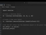 Basic Example Of Python Function Datetime Tzinfo Dst