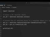 Basic Example Of Datetime Timezone In Python